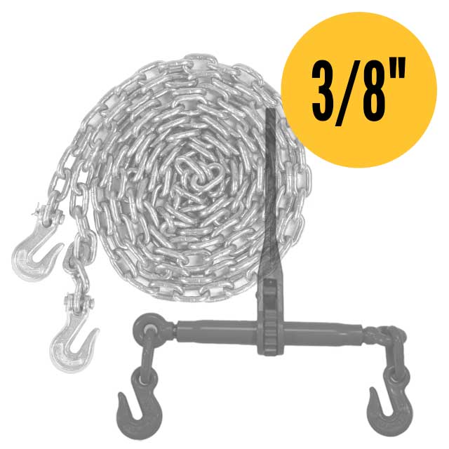 3/8" Grade 70 Transport Chain, Binders and Fittings