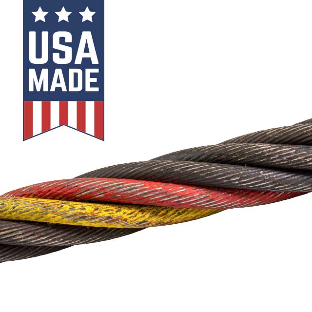 USA-Made Wire Rope | Domestic Bright & Galvanized Cable