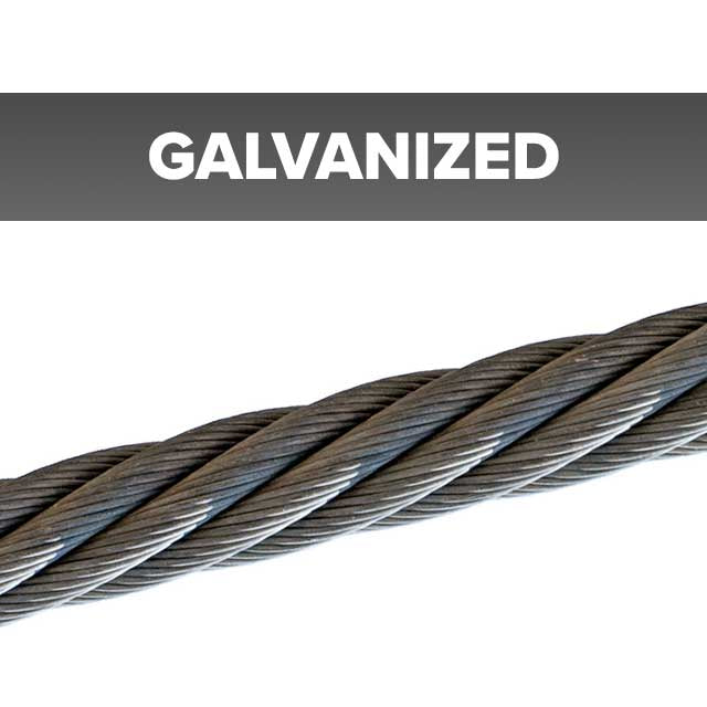 Galvanized Wire Rope | IWRC Galvanized Cable | USCC