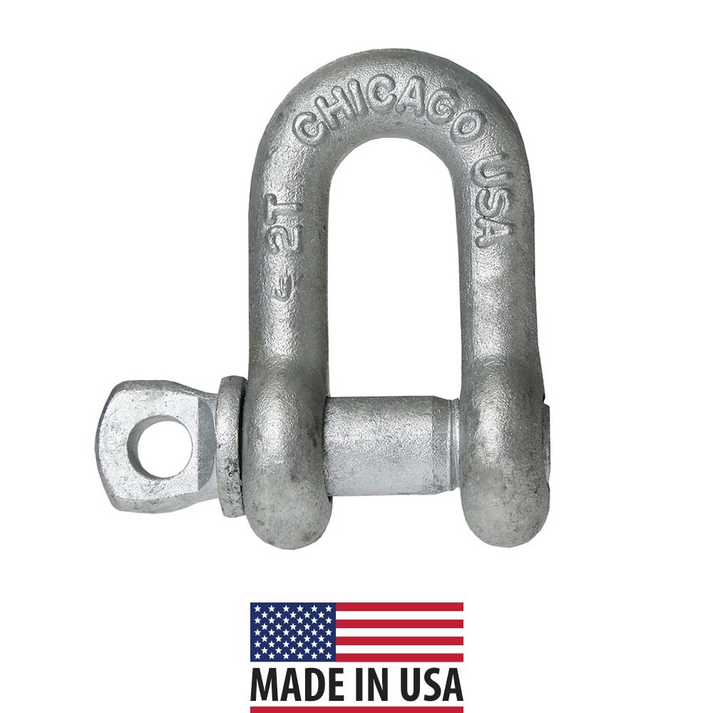 Made in USA Chicago Hardware Screw Pin Chain Shackles