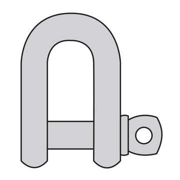 Rigging Shackles: Anchor, Bow, Chain, and D Shackles