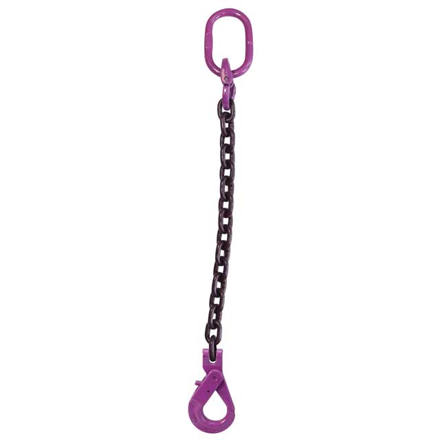 KWB Self-Locking Hook Single Leg Chain Sling - Grade 100