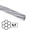 1/2" 1x7 EHS Galvanized Guy Wire - 26,900 lbs. BS