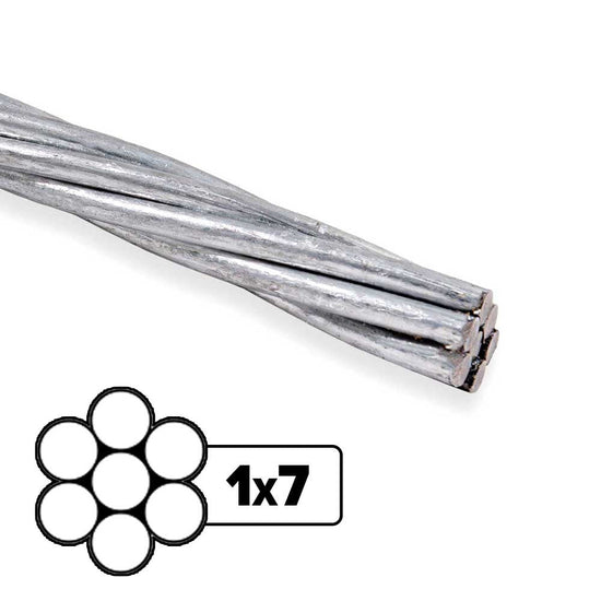 1/2" 1x7 EHS Galvanized Guy Wire - 26,900 lbs. BS