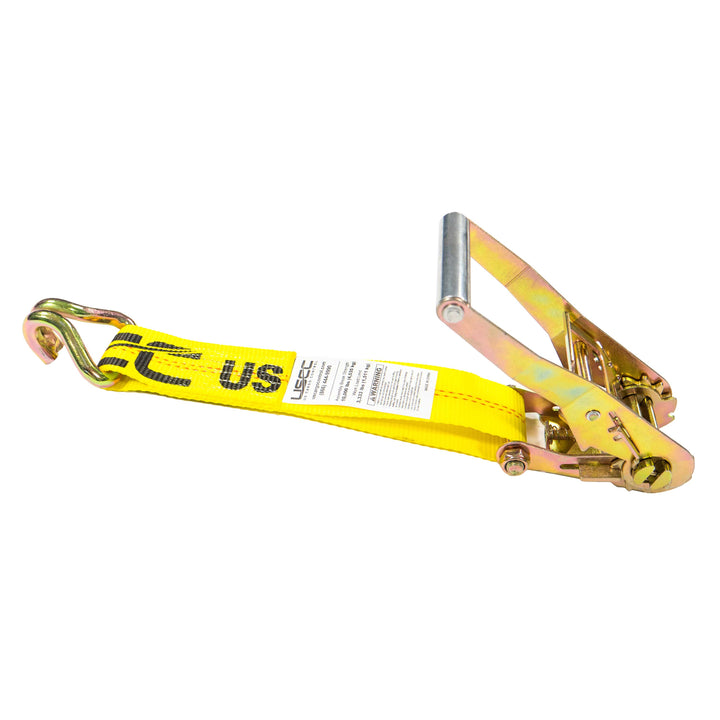 2" J-Hook Tie Down Straps | 2" Wire Hook Ratchet Straps