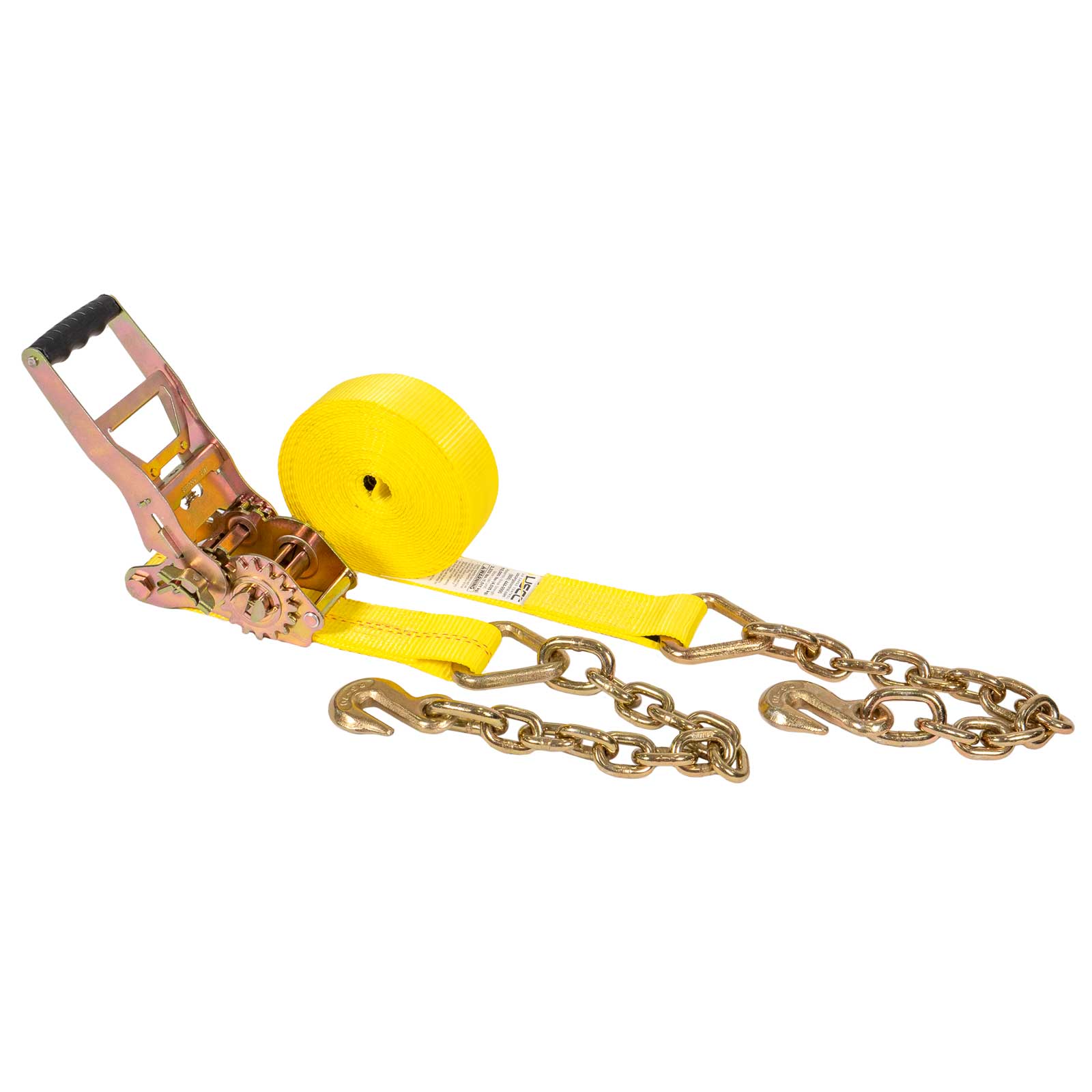 2" Ratchet Straps with Chain Ends | 2" Chain Extension Ratchet Straps