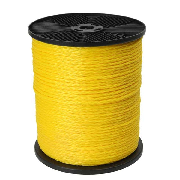 Polyester Rope 1/4" Yellow Hollow Braid Polypropylene Rope - 1000 Ft ...