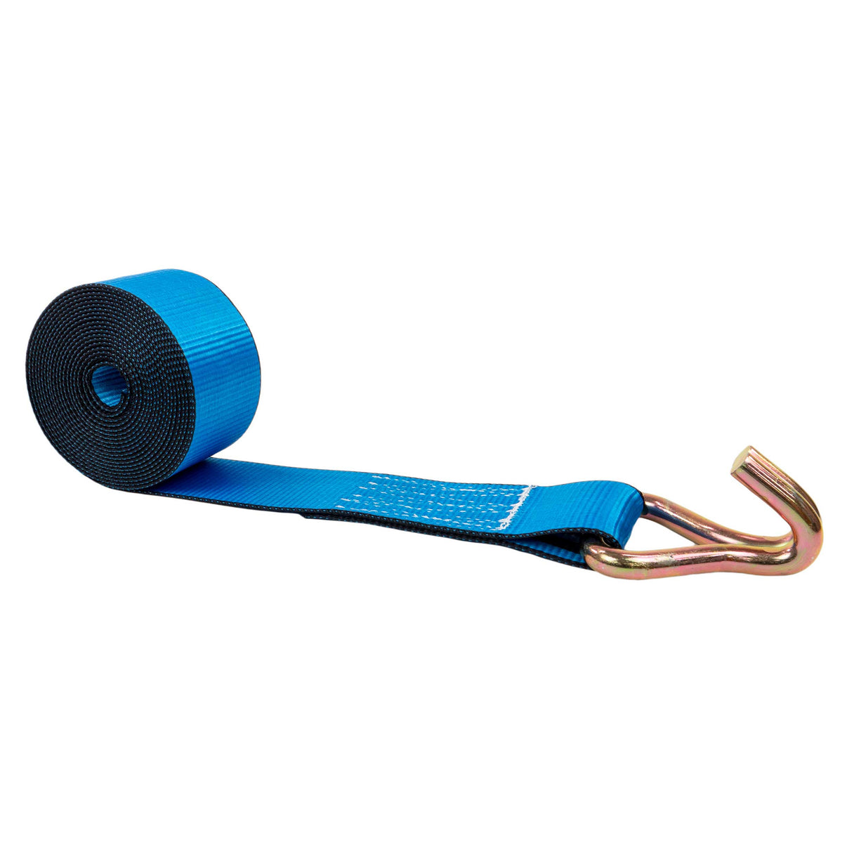 3" X 20' Trailer Winch Strap with Wire Hook | Blue