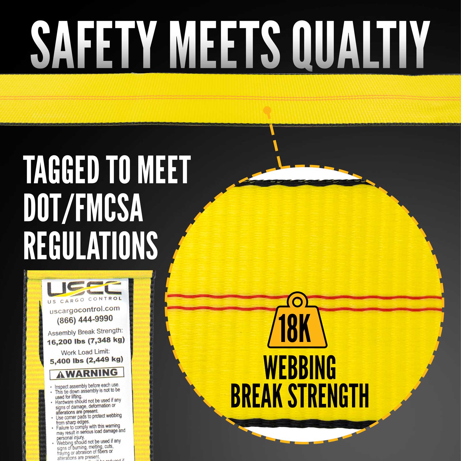 3" x 11" Fixed End with Flat Hook / Bolt Loop | No Ratchet