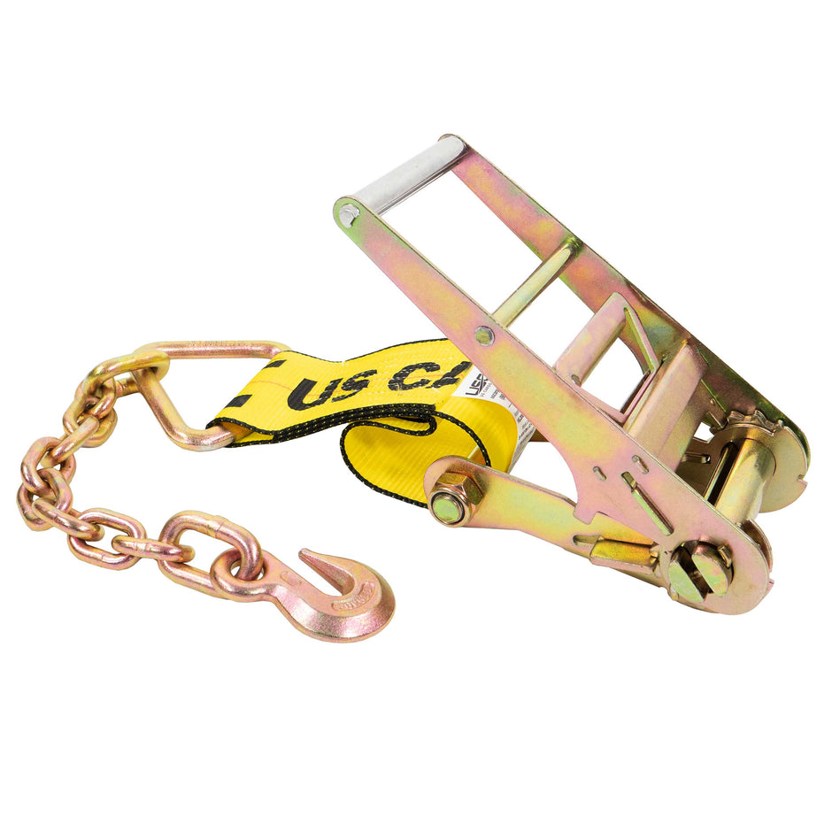 4" Ratchet Straps with Chain Ends | 4" Chain Extension Ratchet Straps