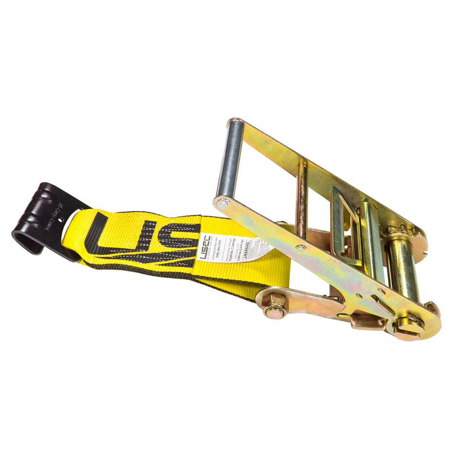 4" Flat Hook Ratchet Straps