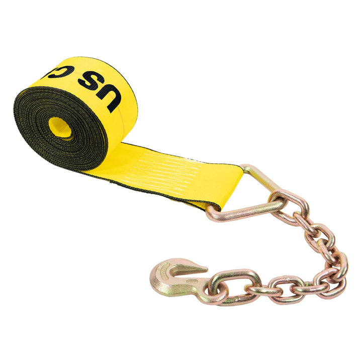 4" Ratchet Straps with Chain Ends | 4" Chain Extension Ratchet Straps