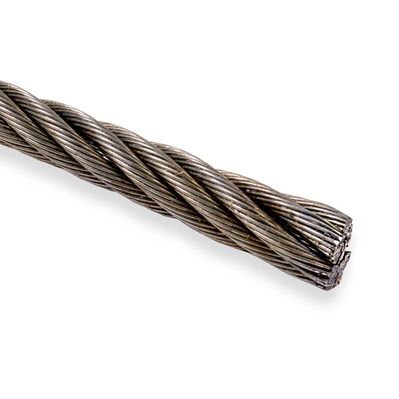 7/8" 6x19 IWRC Bright Wire Rope - 79,600 lbs. BS
