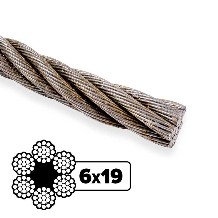 6x19 EIPS Fiber Core Wire Rope - Flexible Cables