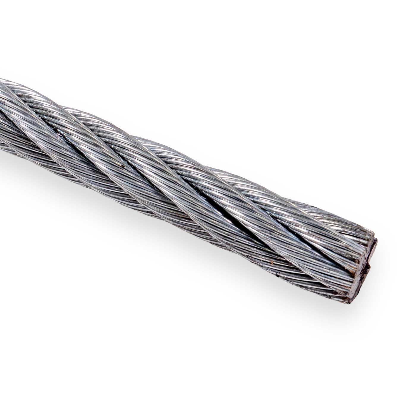 3/4" 6x19 Galvanized Wire Rope - EIPS IWRC - 58,800 lbs. BS