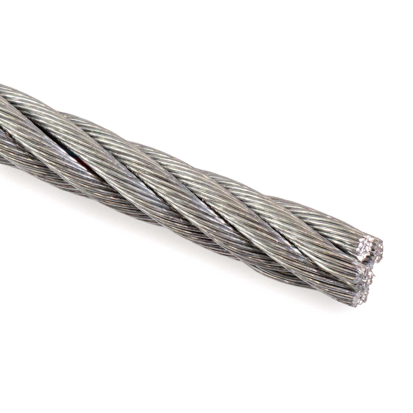 3/8" 7x19 Galvanized Aircraft Cable - Strand Core | 14,400 lbs. BS ...