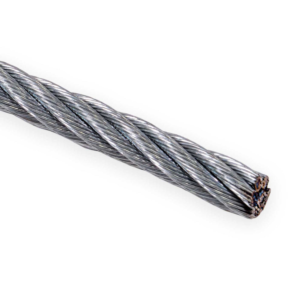 1/8" 7x19 Galvanized Aircraft Cable - IPS - 2,000 lbs. BS