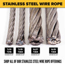 3/32" 7x19 304 Stainless Aircraft Cable - 0,920 lbs. BS
