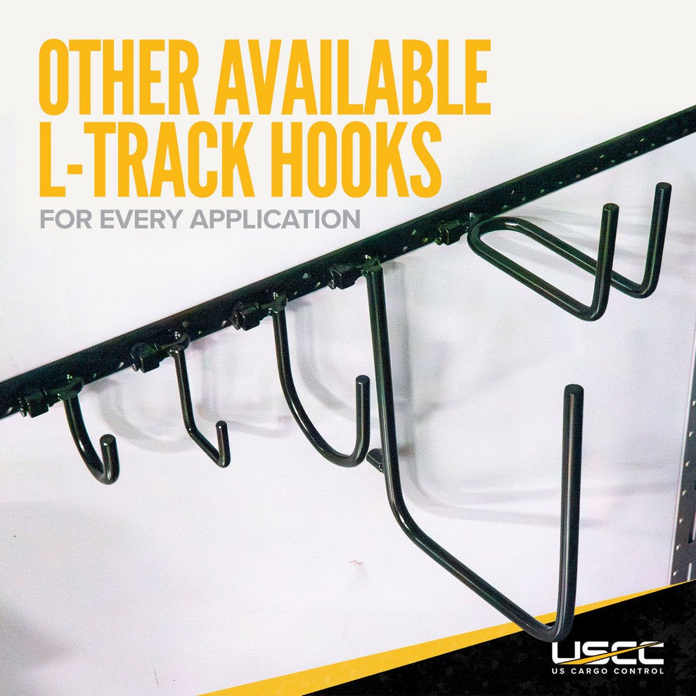 Small L-Track Hook | Compact L-Track J-Hook