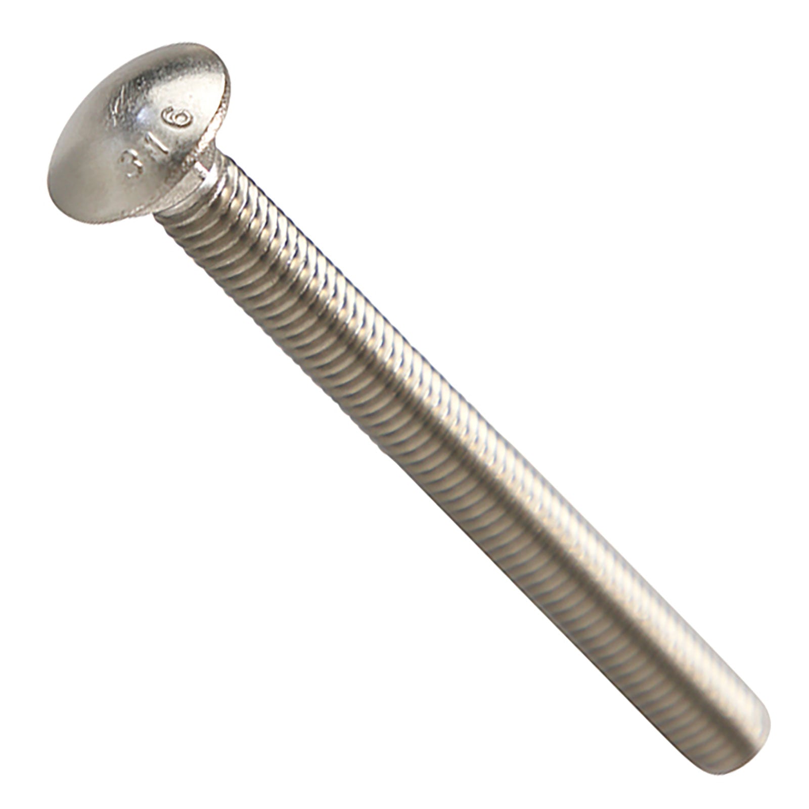 Conquest 3/8" x 4" Carriage Bolt - 316 Stainless Steel