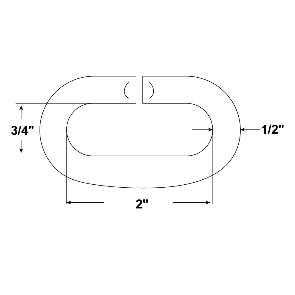 C Link Connector Link Stainless Steel T316 - 1/2"