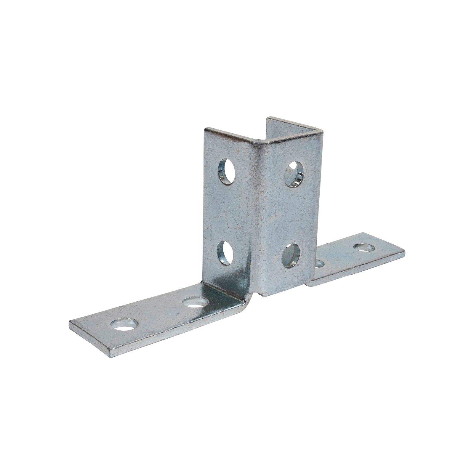 10-Hole 2-Way Channel Wing Connector - Electro-Galvanized