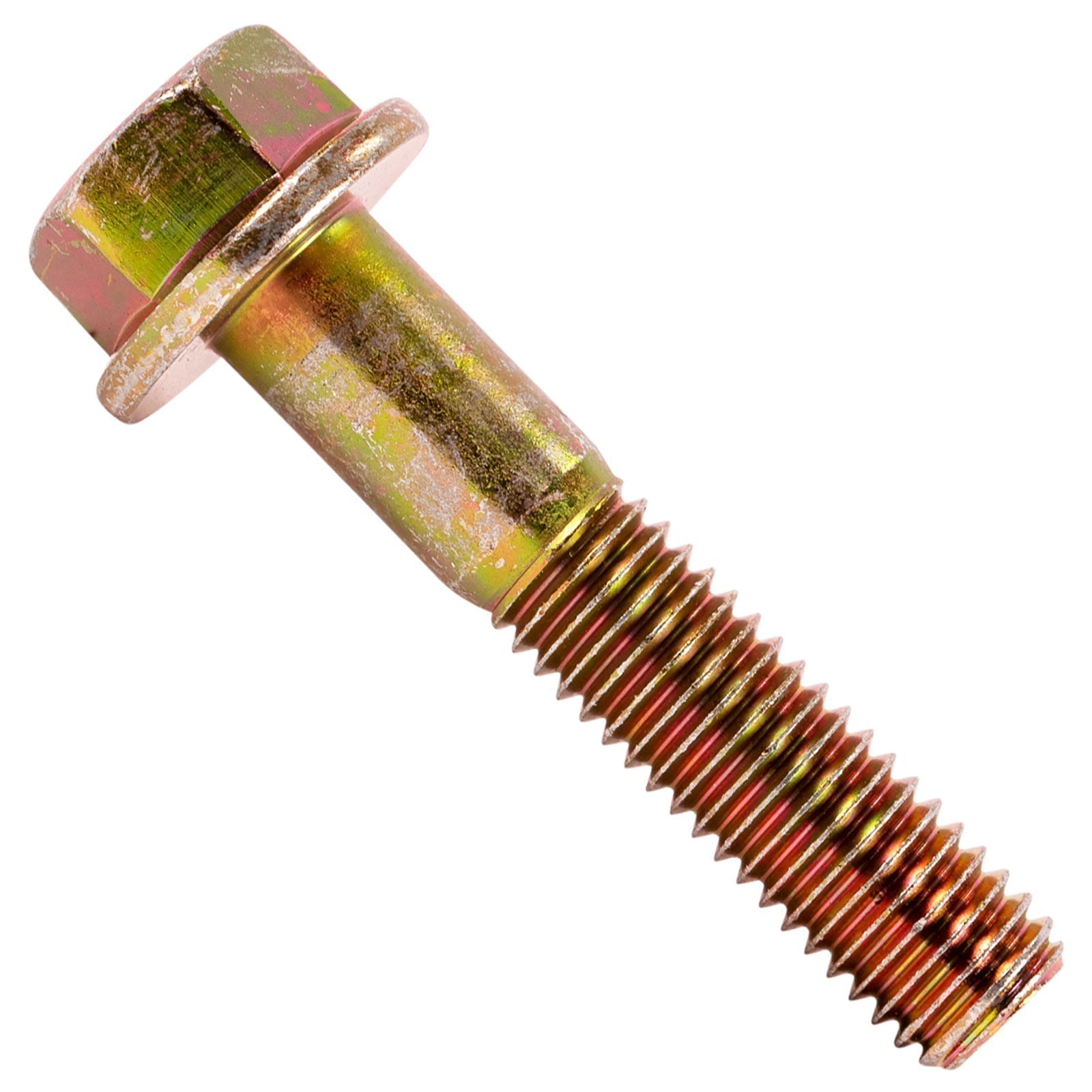 1/2" x 2-1/2" Conquest Grade 8 Non-Serrated Flange Bolt - Zinc Yellow
