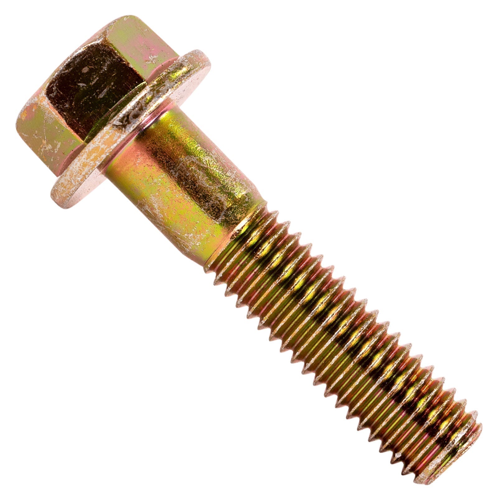 1/2" x 2-1/4" Conquest Grade 8 Non-Serrated Flange Bolt - Zinc Yellow