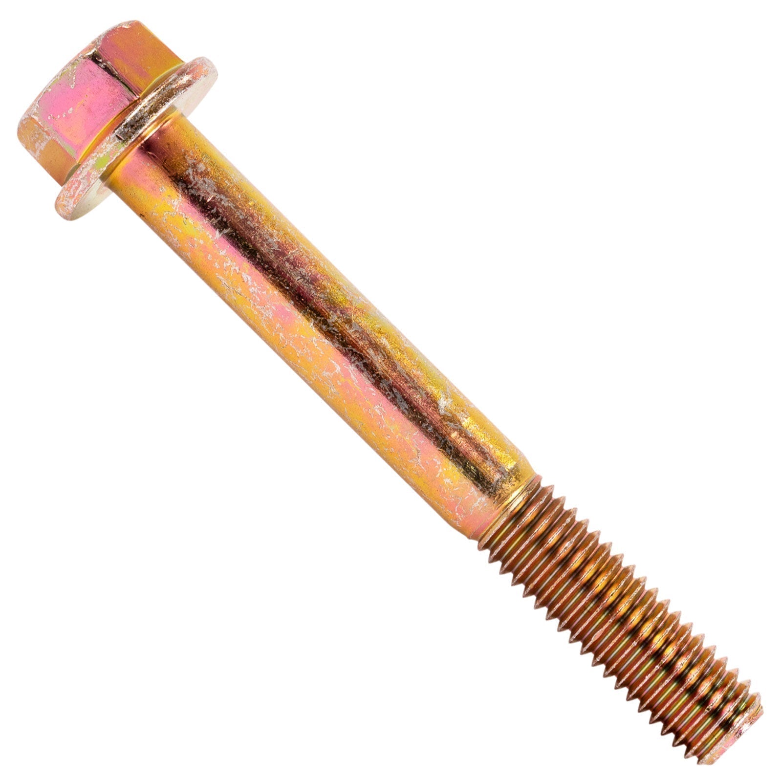 1/2" x 4" Conquest Grade 8 Non-Serrated Flange Bolt - Zinc Yellow