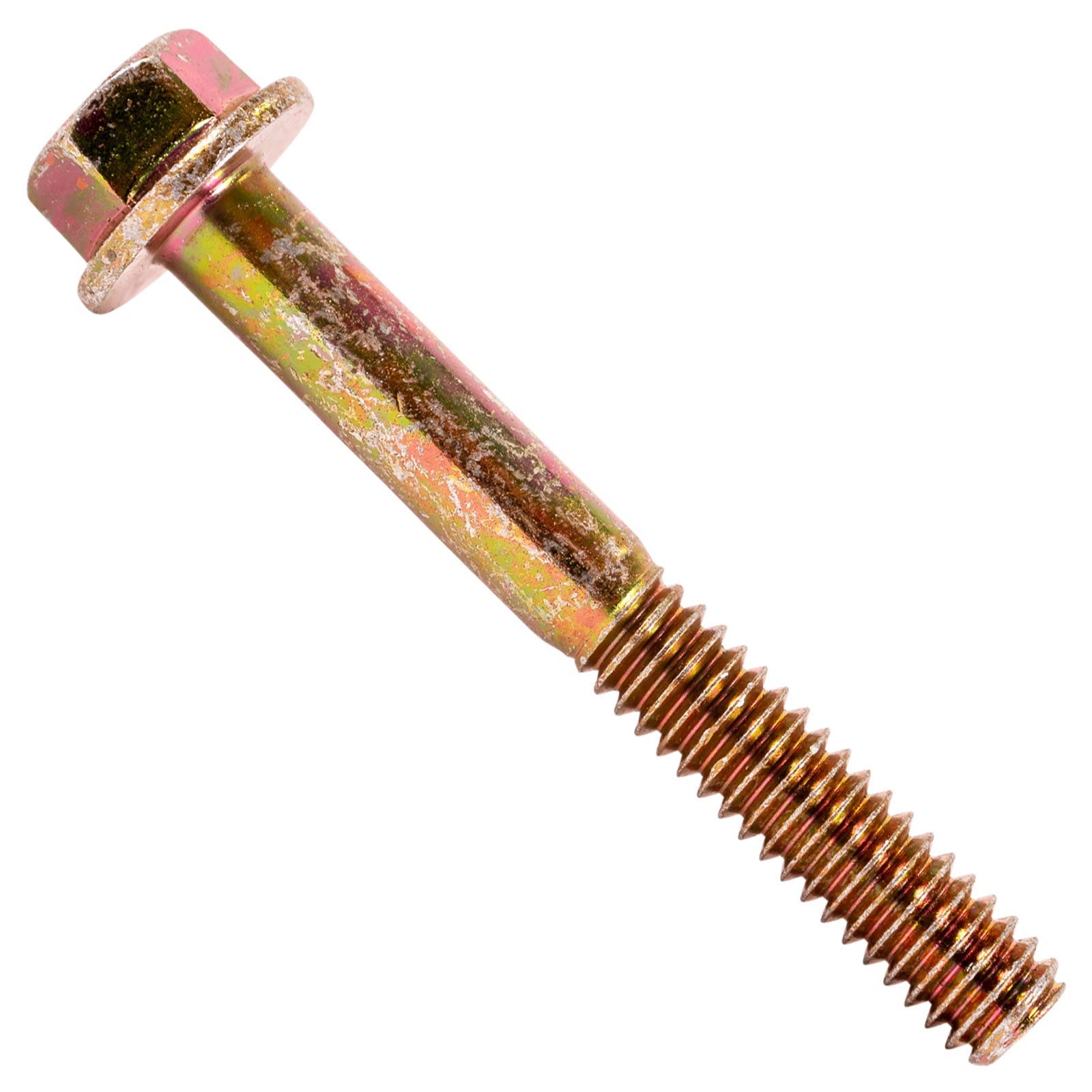 1/4" x 2" Conquest Grade 8 Non-Serrated Flange Bolt - Zinc Yellow