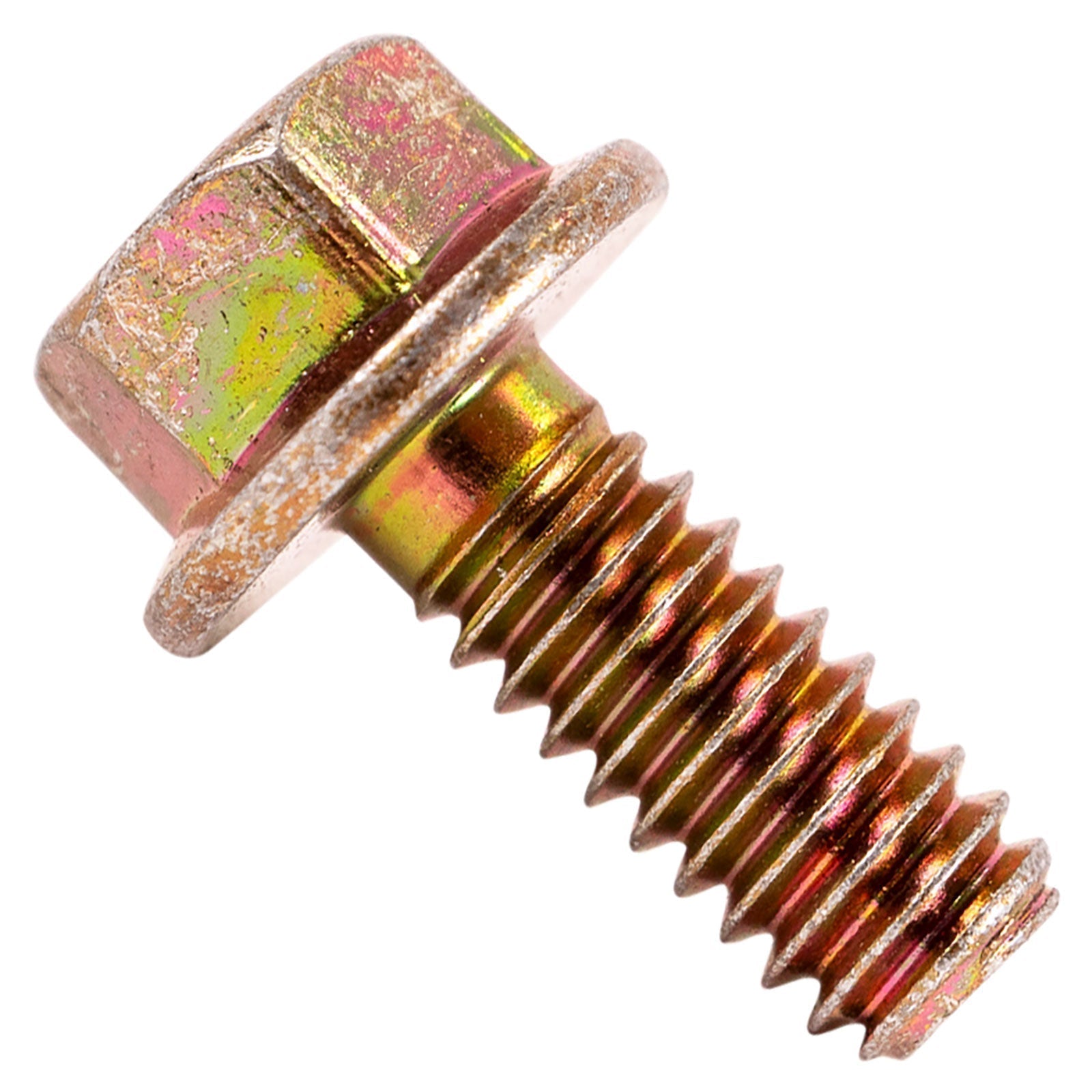 1/4" x 5/8" Conquest Grade 8 Non-Serrated Flange Bolt - Zinc Yellow