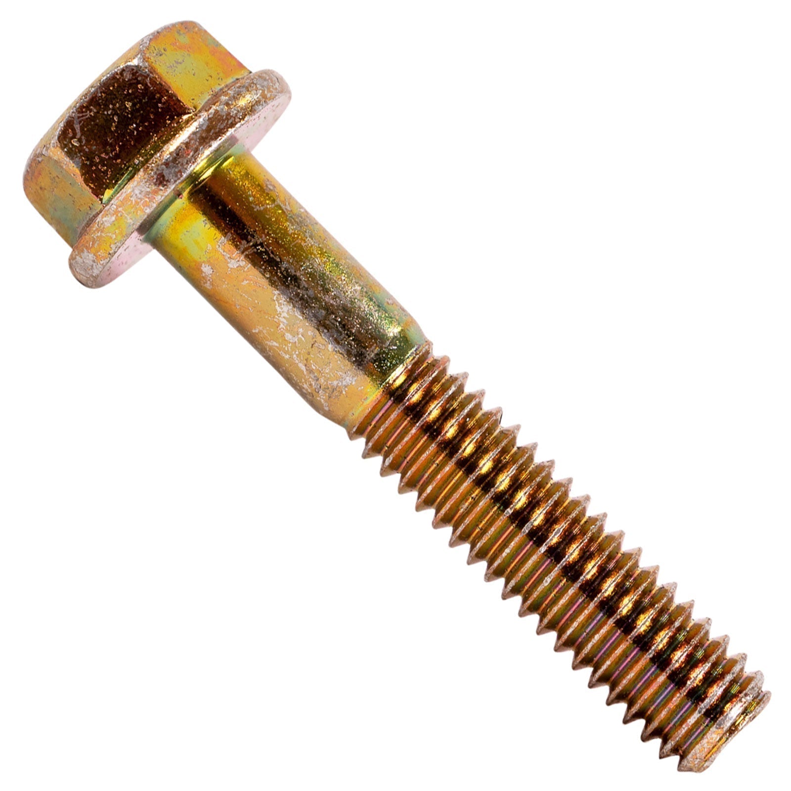 5/16" x 1-3/4" Conquest Grade 8 Non-Serrated Flange Bolt - Zinc Yellow