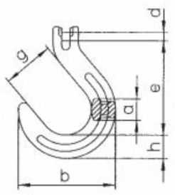 KWB 5/16" Clevis Foundry Hook - Grade 100