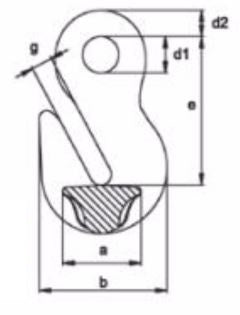 KWB 3/8" Eye Grab Hook - Grade 100 %