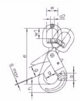 KWB 5/8" Swivel Self-Locking Hook - Grade 100