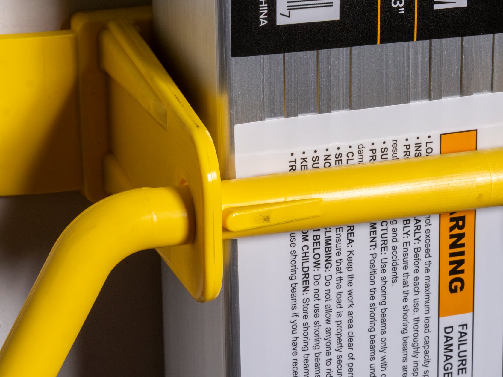 Yellow Rack Load Lock Holders - Enclosed Trailer Rack Systems