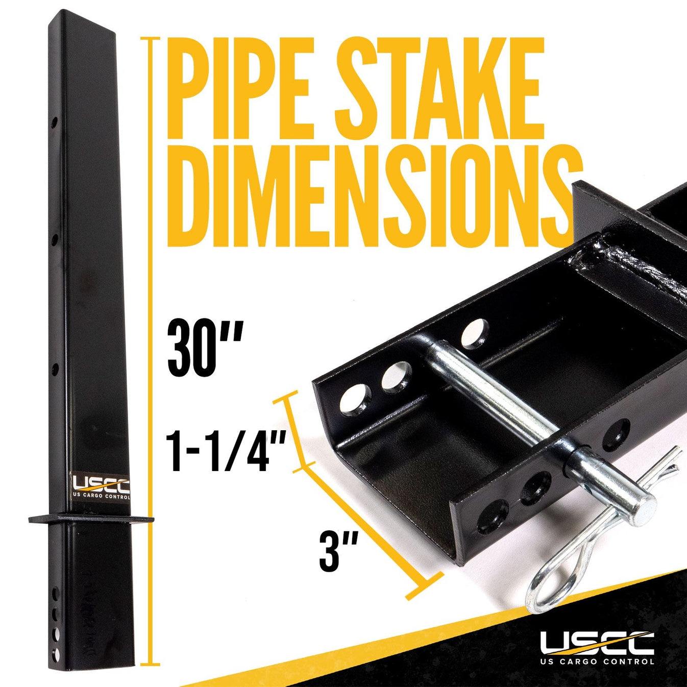 30" Flatbed Pipe Stakes | 30" Pipes Stakes for Flatbed