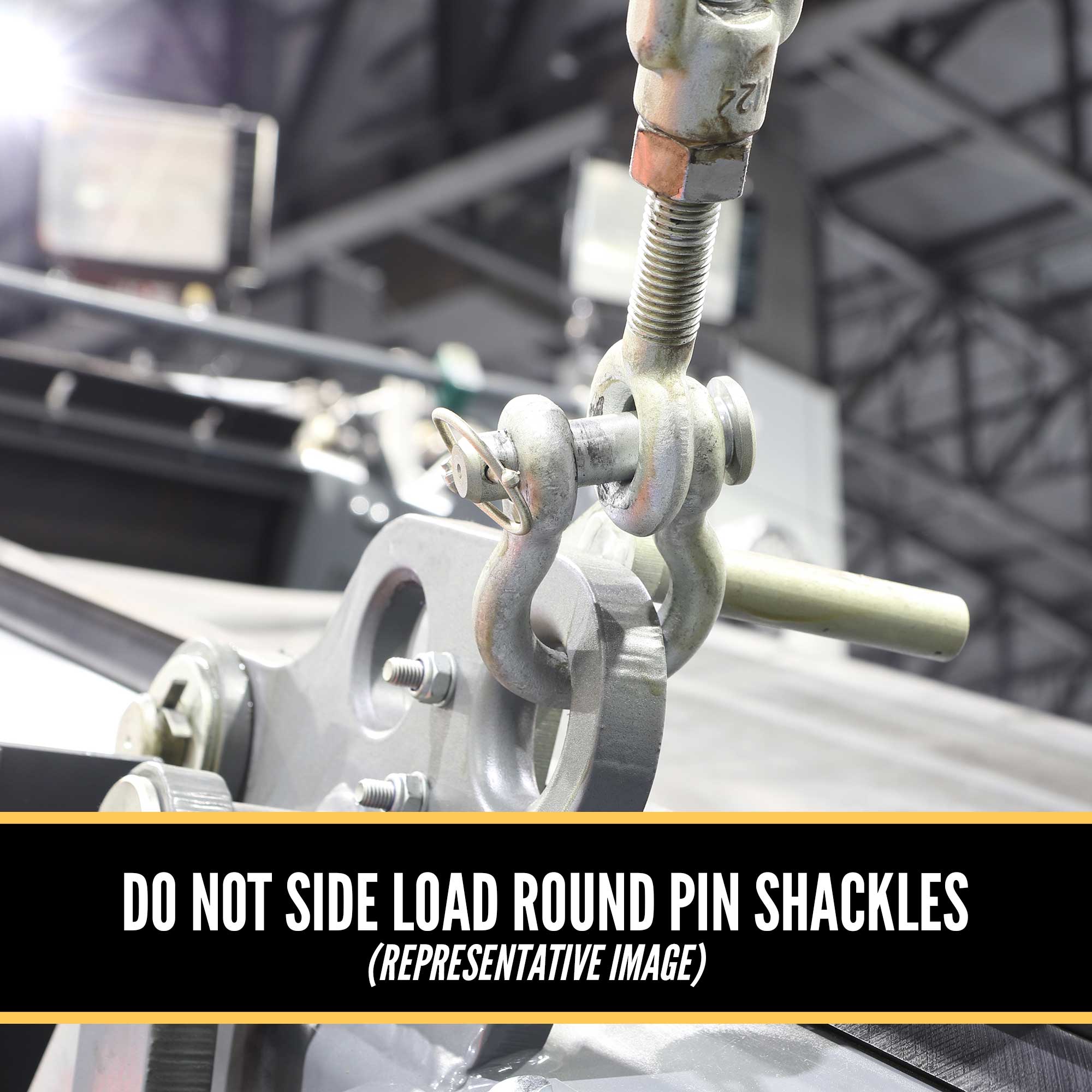 3/8" Crosby® G-213 Round Pin Anchor Shackle - 1 Ton