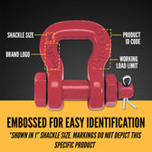 3" Crosby® Web Sling Shackle | S-252 Bolt Type Sling Saver | 12.5 Ton