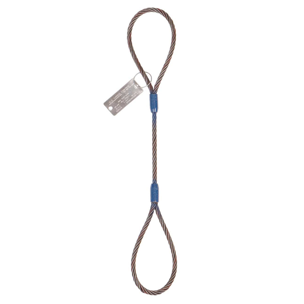 Single Leg Wire Rope Slings - Domestic with Crosby Hardware