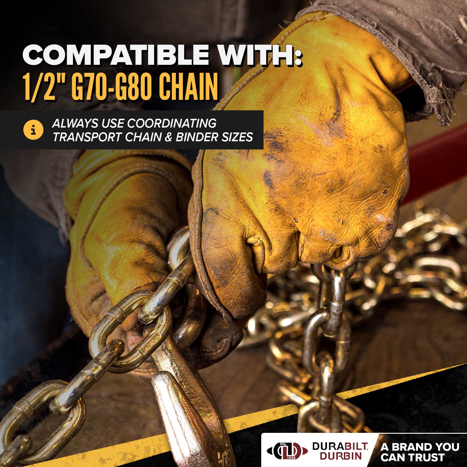 5/8" Grab Hook & 5/8" Slip Hook Durabilt Pro-Bind Ratchet Binder - 2-Pack