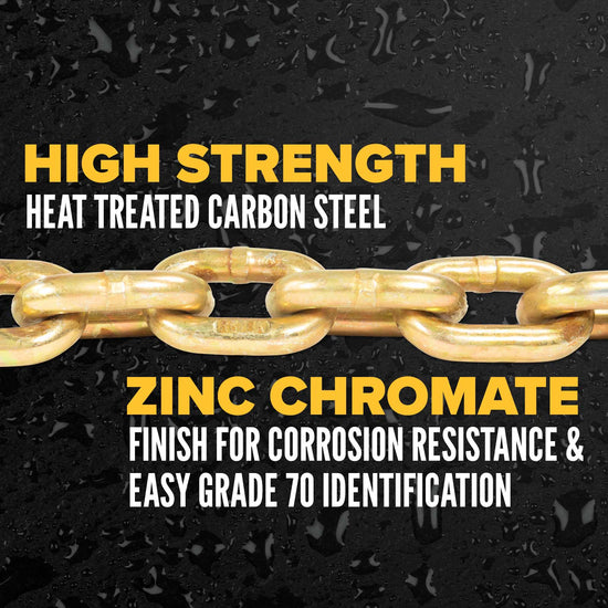 1/2" x 25' Grade 70 Transport Chain | G70 Chain Tie Down