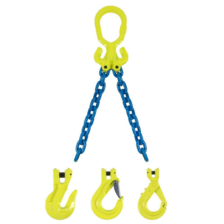 2 Leg Adjustable Chain Lifting Slings - Grade 100