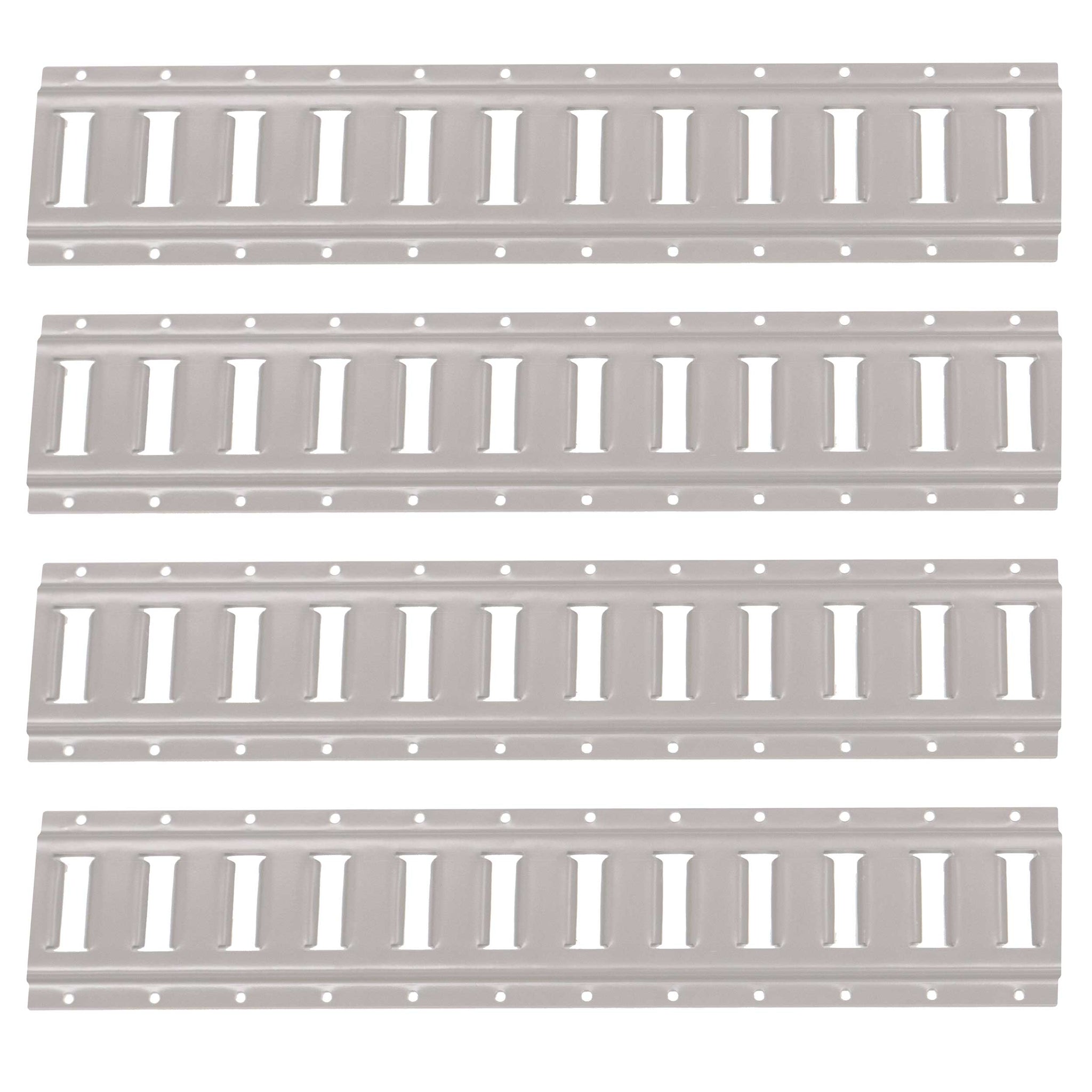 2' Horizontal E-Track- Gray Painted- 4-Pack