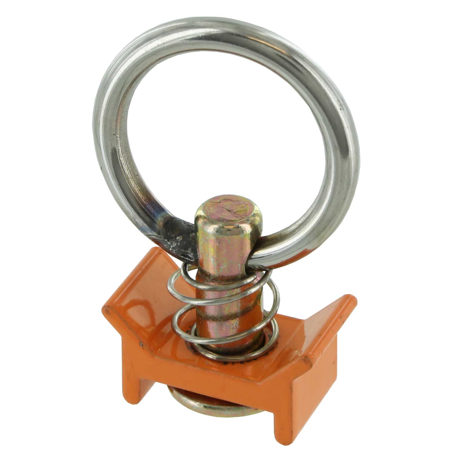 Single Stud Fitting w/ Round Ring - Orange | 4,000 lbs. BS