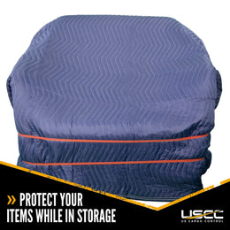Moving Blankets - MEGA MOVER 72"X80" Blue/Blue 4-Pack Moving Pads