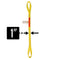 1" x 3' Nylon Lifting Strap | Reinforced Twisted Eye & Eye | 1 Ply