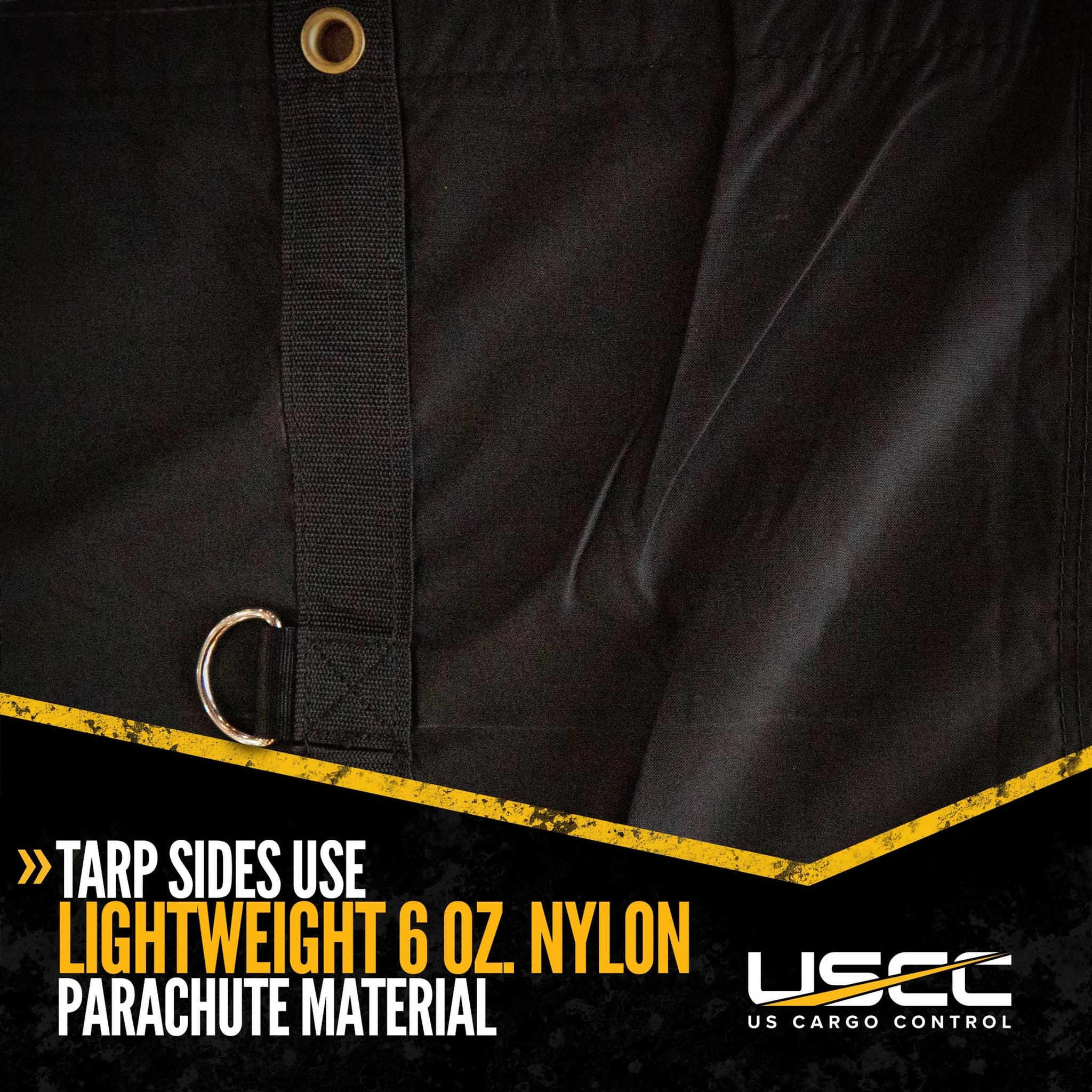 25x27 Parachute Material Tarp | 8' Drop & Flap | 18 oz/6oz Airbag Tarp