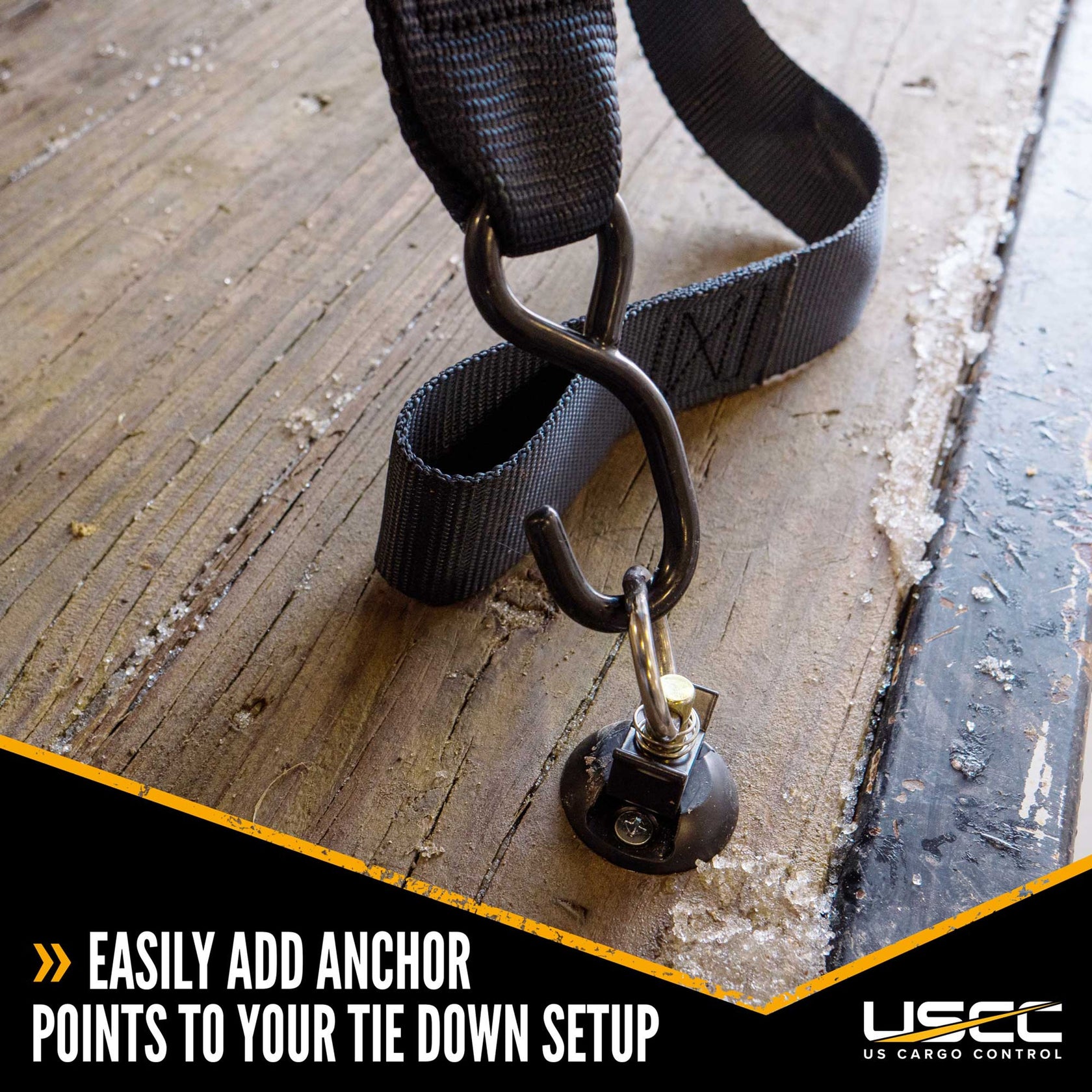 2" Round Anchor Point - Black | Round Tie Down Anchors