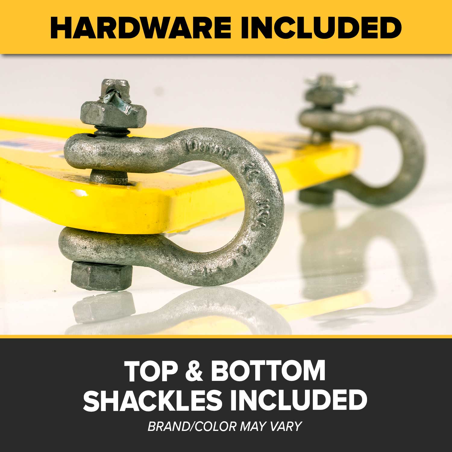 Small Length Lifting Beam (Shackle Top) - 500 Lb. Capacity - 3' Max Spread